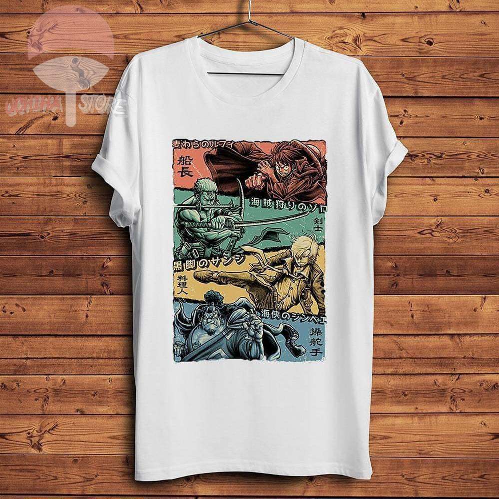 Straw Hat Pirates Team T-shirt for Anime Fans | Uchiha Store