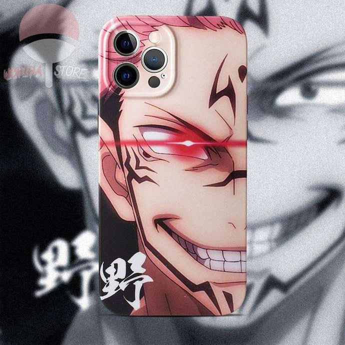 Sukuna Jujutsu Kaisen iPhone Case - Durable Half-Wrap | Uchiha Store